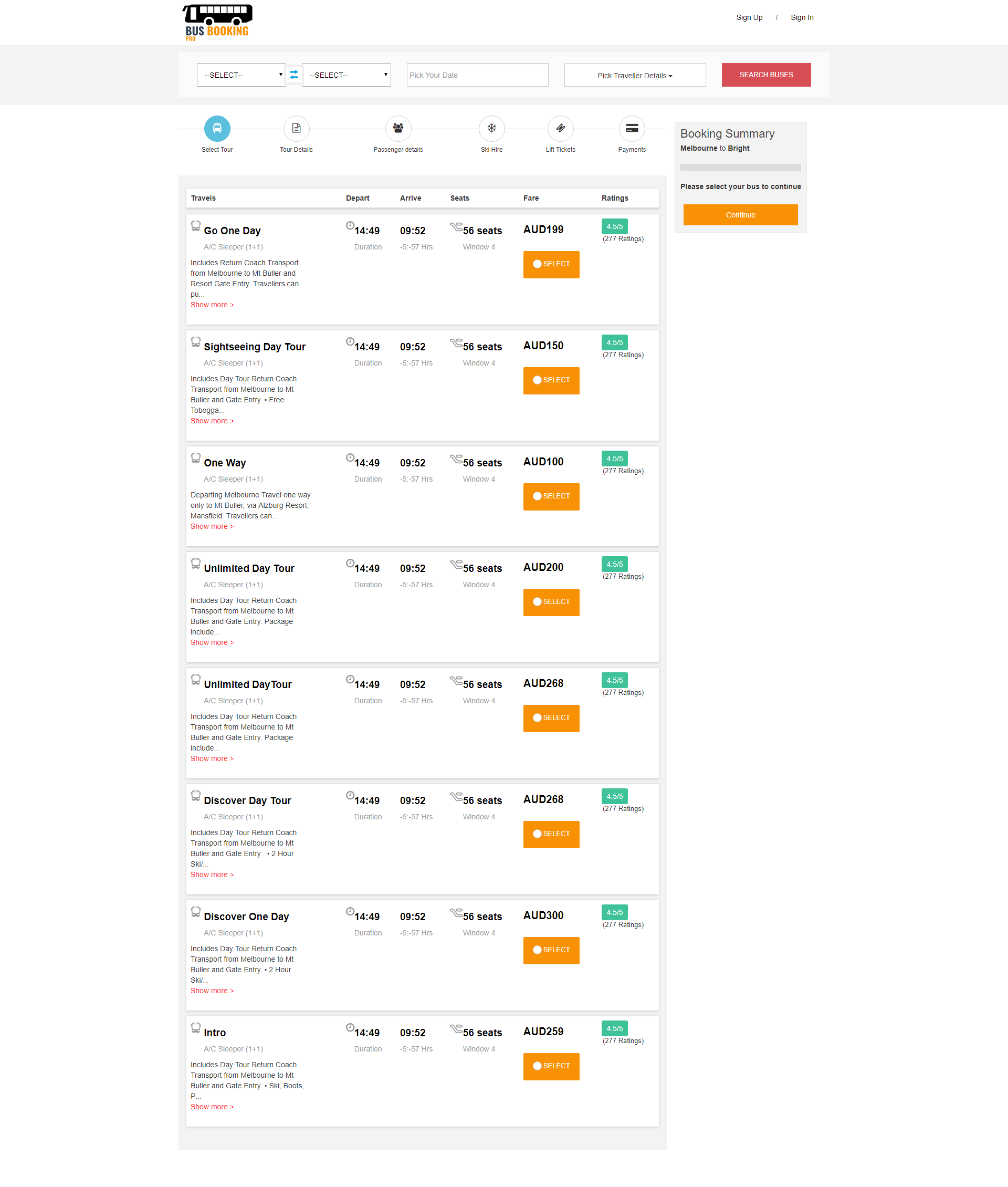 Bus booking solution | Tour operators booking solution